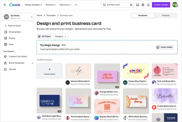 How to Make Business Cards in Canva (2023 Guide)