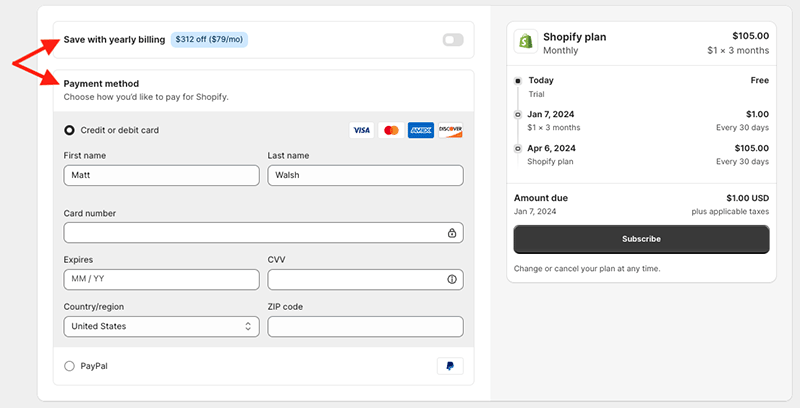 Shopify 3 Months for $1 — How to Get This Offer (2024)