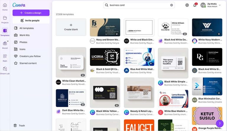 How to Make Business Cards in Canva