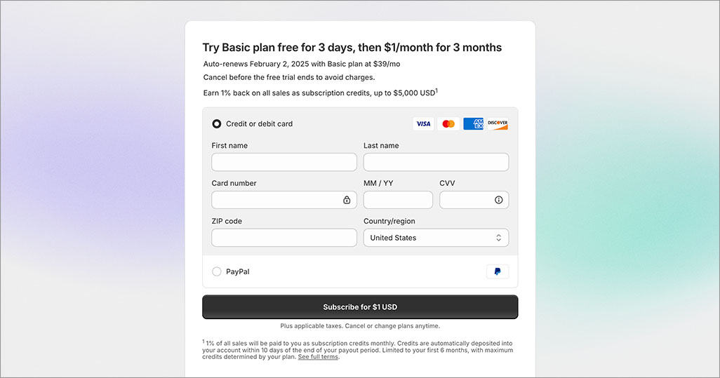 Shopify 3 Months for $1 — Trial Guide and Links (2025)